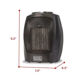 BLACK + DECKER Personal Ceramic Space Heater For Desk Or Home Office