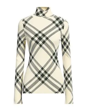 Burberry Knitted Turtleneck Top - White