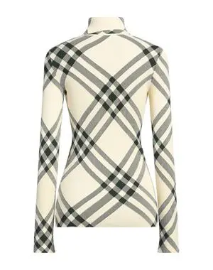 Burberry Knitted Turtleneck Top - White