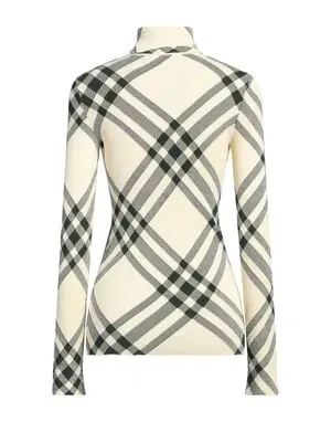 Burberry Knitted Turtleneck Top - White