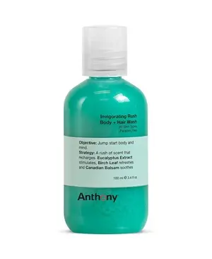 Anthony Invigorating Rush Hair & Body Wash 3.4 Oz - Green