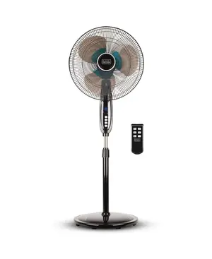 BLACK + DECKER 16 In. Dual Blade Stand Fan - Black