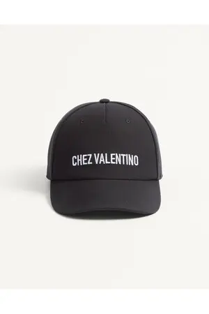Valentino Garavani Chez Embroidered Baseball Cap - Black
