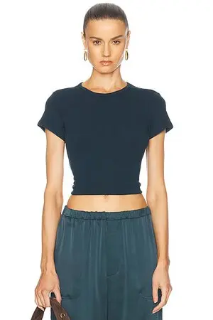 Sablyn Yael Cropped Crewneck Baby Tee