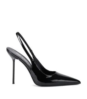 Paris Texas Lidia Slingback Pumps 105 - Black