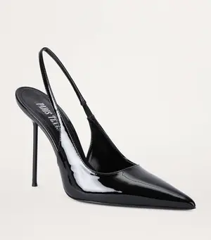 Paris Texas Lidia Slingback Pumps 105 - Black