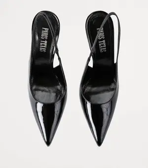 Paris Texas Lidia Slingback Pumps 105 - Black
