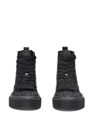 Marc Jacobs Satin High-top Sneakers - Black