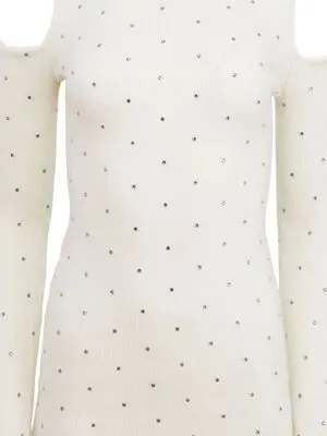 FLEUR DU MAL Embellished Mini Dress