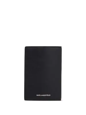 Karl Lagerfeld Ikon Passport Holder - Black