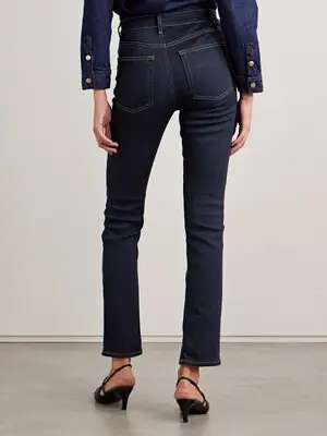 FRAME Le High High-rise Slim-leg Jeans - Blue