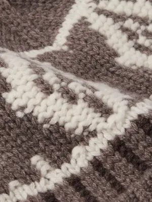 Arch4 Lorenz Fair Isle Cashmere Beanie - Brown