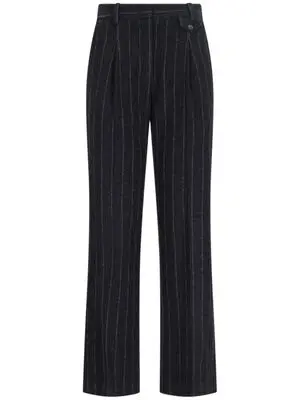 THE GARMENT Pinstripe Pattern Tailored Trousers