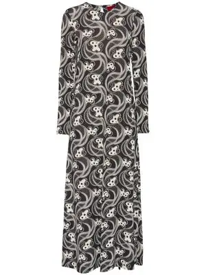 La DoubleJ Long-sleeve Swing Dress - Black