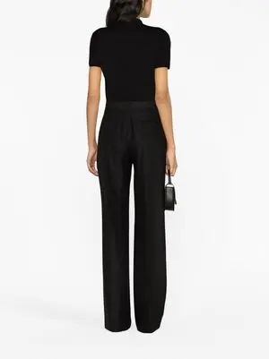 THE ROW Pressed-crease High-waisted Trousers