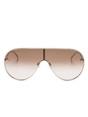 Alexander McQueen Spike-stud Pilot Sunglasses - Gold