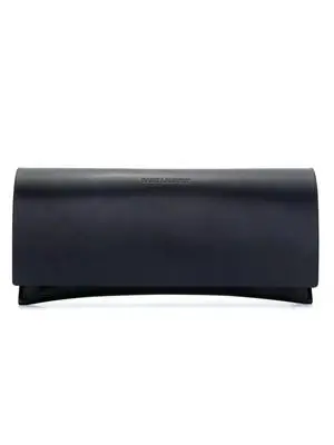 Saint Laurent Logo-plaque Square Frame Sunglasses - Black