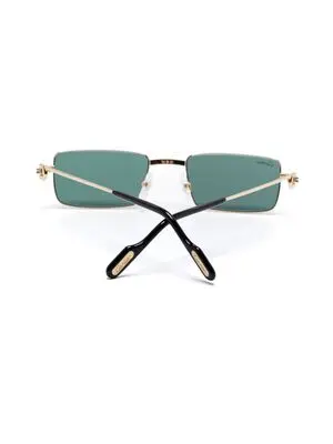 Cartier Première De Rectangle Sunglasses - Gold