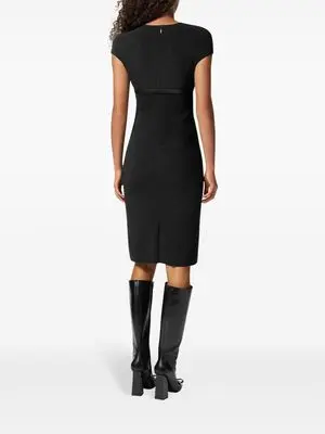 Versace Deep-neck Midi Dress