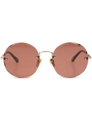 Chloé Oversized Round-frame Sunglasses - Gold