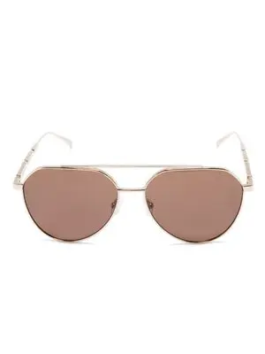 Alexander McQueen Pilot Frame Sunglasses - Gold