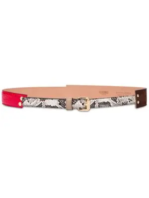 Moschino Patchwork Belt - Grey