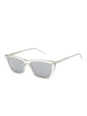 Saint Laurent Sl 737 Mica Thin Sunglasses - Neutrals