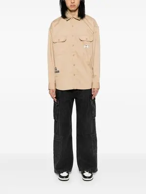 Izzue Logo Patched Shirt
