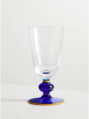 La DoubleJ Perfetto Murano Wine Glass Blue