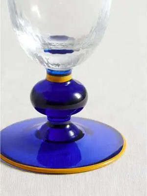 La DoubleJ Perfetto Murano Wine Glass - Blue