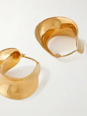 Agmes Laila Vermeil Hoop Earrings