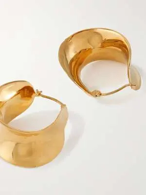 Agmes Laila Vermeil Hoop Earrings