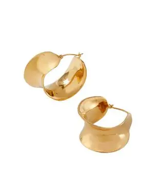Agmes Laila Vermeil Hoop Earrings - Gold