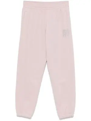 Dkny Rhinestone-logo Trousers - Pink