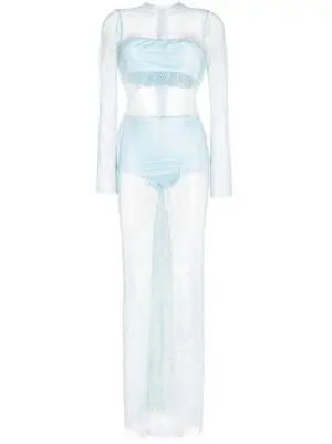BRONX AND BRONCO Webb Crystal-embellished Dress