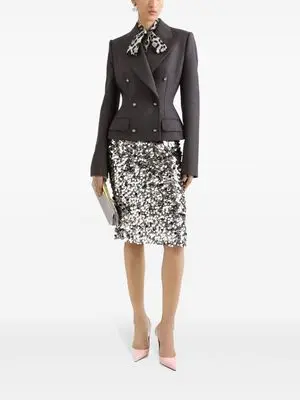 Dolce & Gabbana Sequinned Pencil Skirt