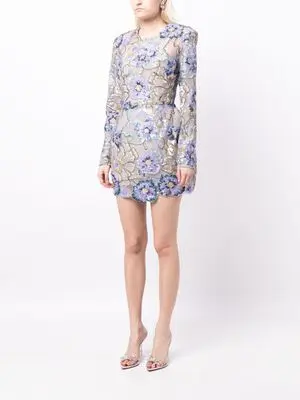 BRONX AND BRONCO Floral-detail Long-sleeve Dress