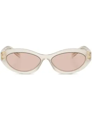 Prada Oval Sunglasses - Neutrals