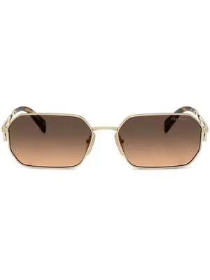 Prada Rectangle Sunglasses - Gold