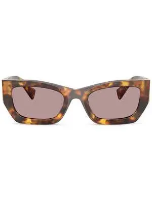 Miu Miu Logo Sunglasses - Brown