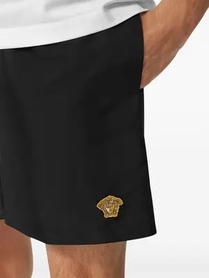 Versace Medusa-embroidered Swim Shorts - Black