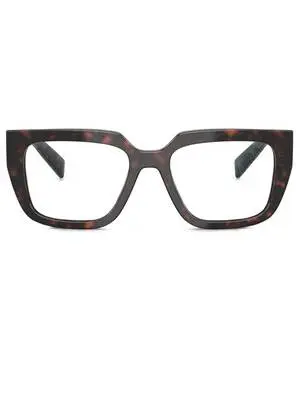 Prada Prada Eyewear Square Frame Glasses Brown