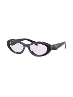 Prada Triangle Logo Oval Sunglasses