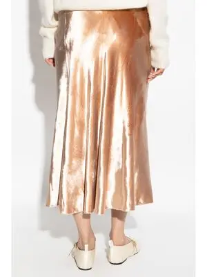 Tory Burch Velvet Midi Skirt - Pink