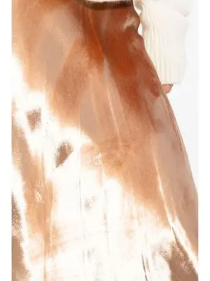 Tory Burch Velvet Midi Skirt - Pink