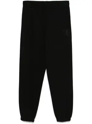 Dkny Rhinestone-logo Trousers - Black