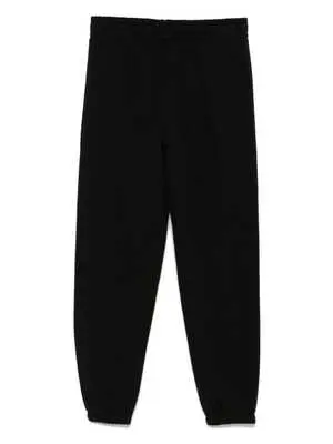 Dkny Rhinestone-logo Trousers - Black