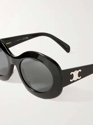 Celine Triomphe Oversized Sunglasses - Black