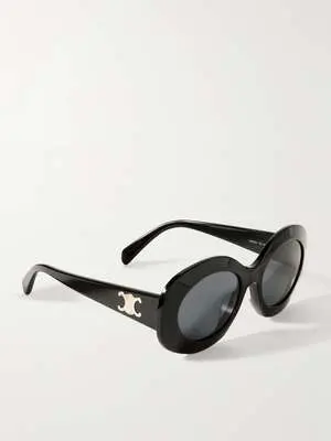 Celine Triomphe Oversized Sunglasses - Black