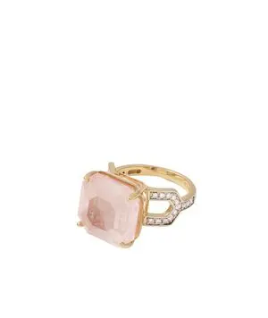 Mateo 14-karat Topaz, And Diamond Ring - Gold